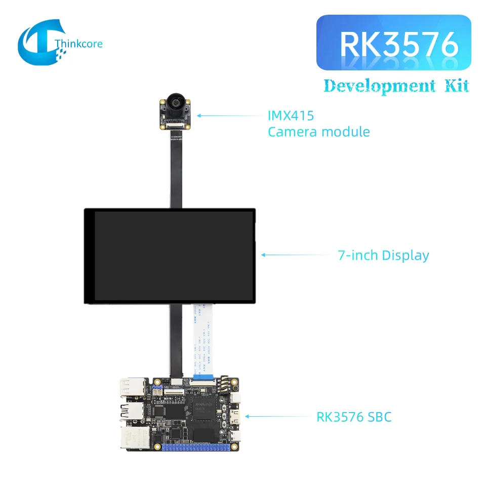RK3576 Motherboard Kit Electronic With LCD, Camera Support Android 14 ...