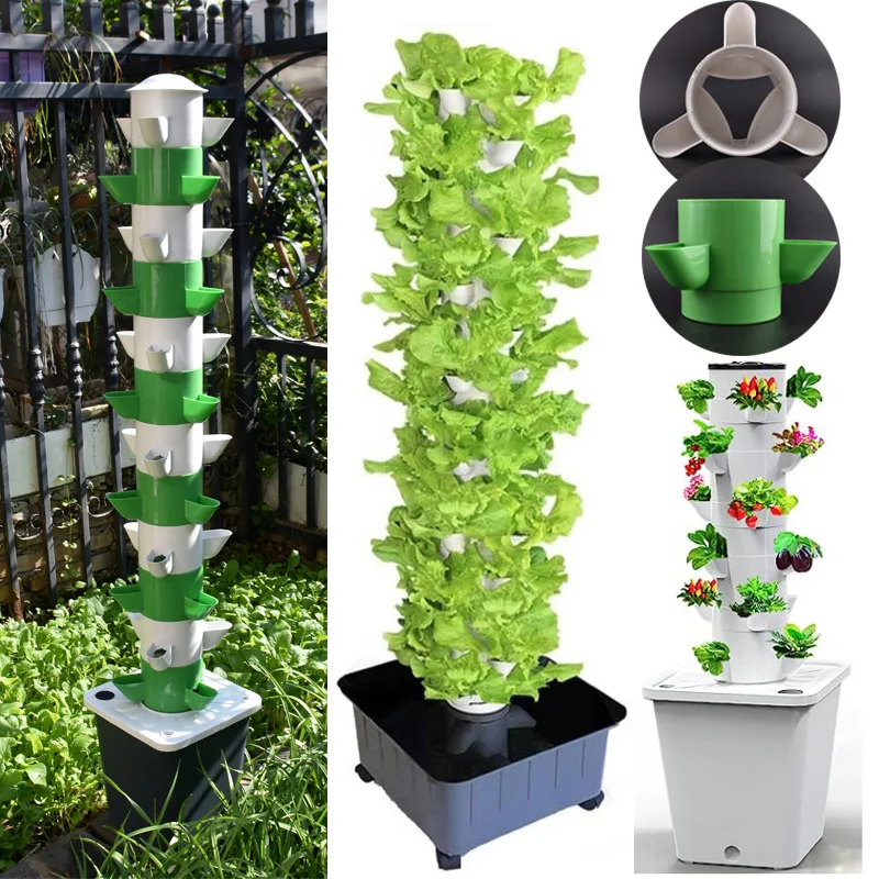 Generic Vertical Hydroponic Tower Greenhouse Garden Indoor Soilless ...