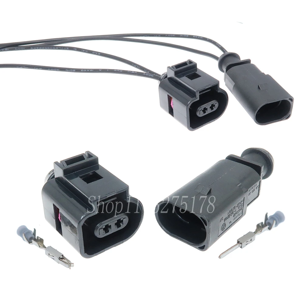 1-Set-2-Pin-1J0973802-1J0973702-Car-Cold-Air-Pump-Wire-Socket-for-VW ...