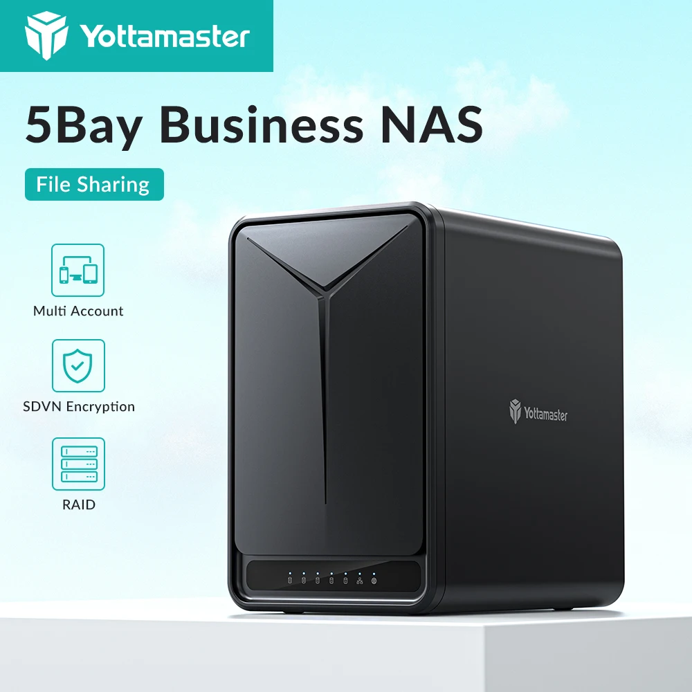 Yottamaster-NAS-5-Bay-110TB-Private-Cloud-Storage-SATA3-0-6Gbps-12V-10A ...