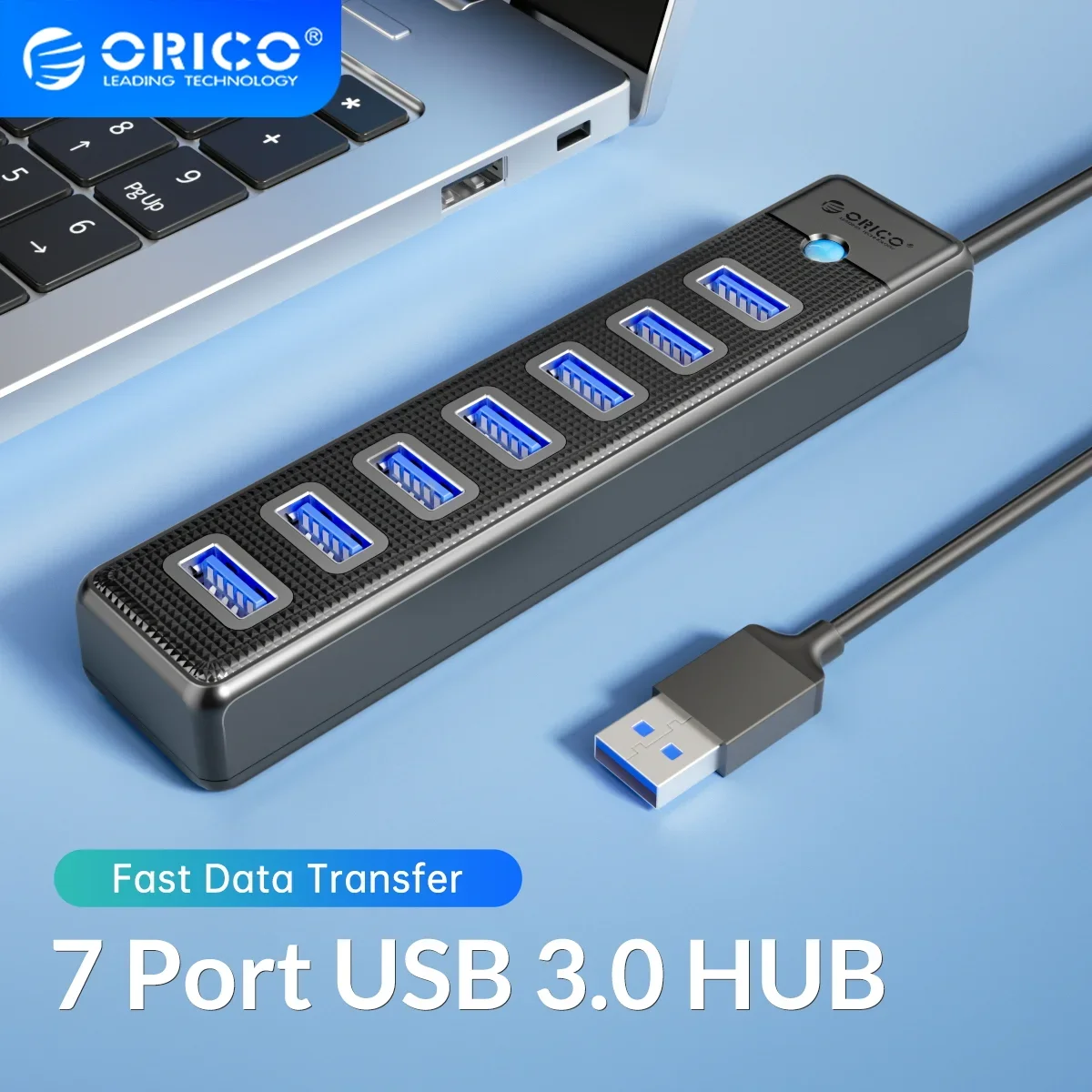 ORICO-USB-3-0-HUB-7ports-Splitter-High-Speed-Transmission-Type-C-HUB ...