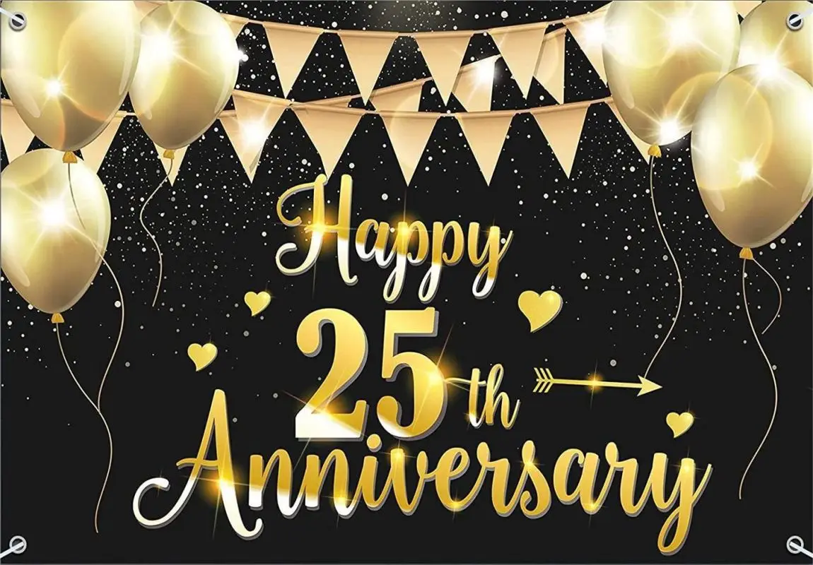 25th Wedding Anniversary Background