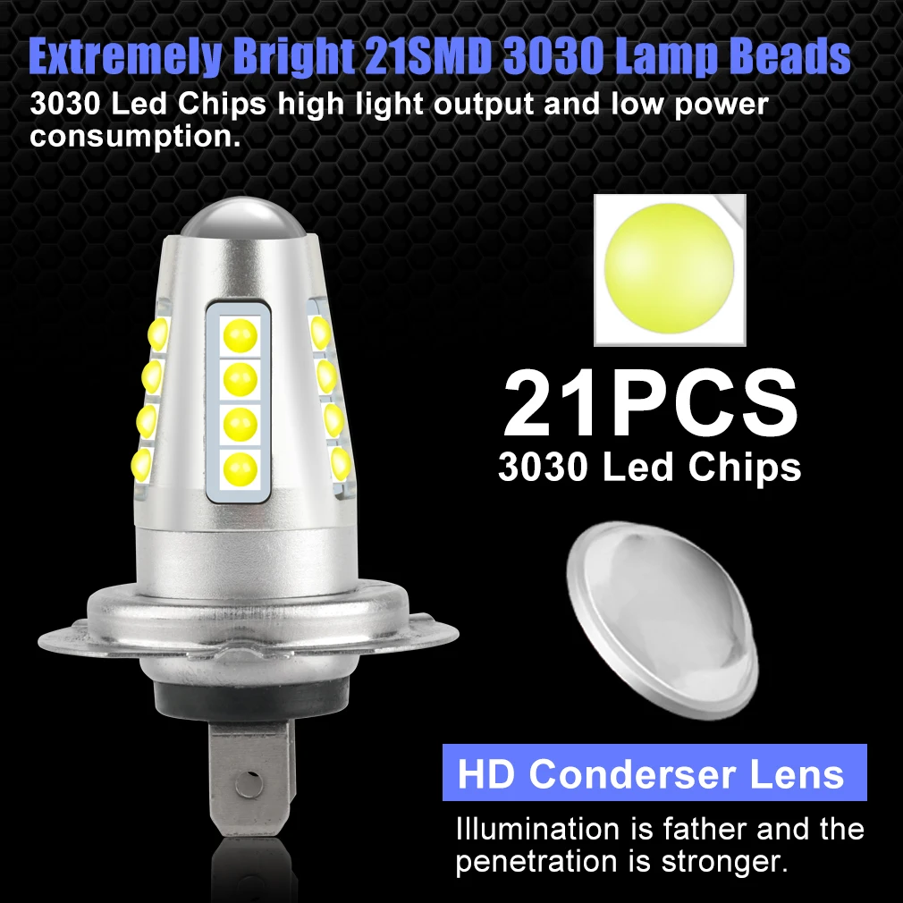 ECLAIRAGE TABLEAU DE BORD,WHITE-P13W--1pc H7 Led H8 H11 H16 HB4 9006 ...