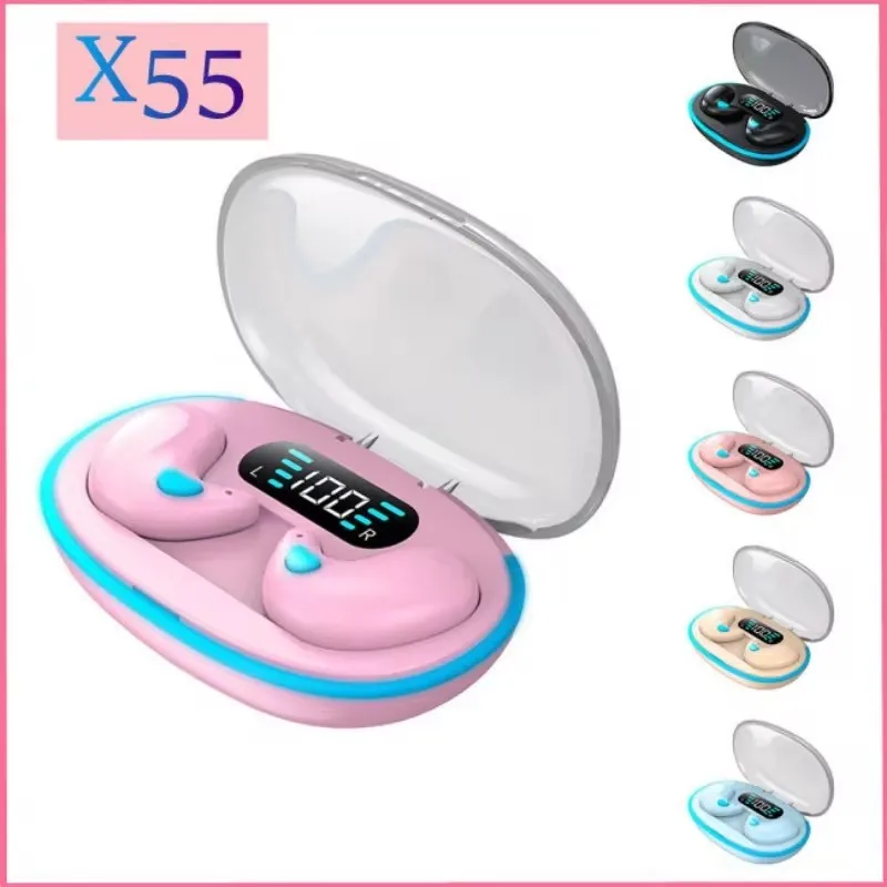 NEW-X55-TWS-Wireless-Bluetooth-Earbuds-headset-Waterproof-Earphone-Mini ...