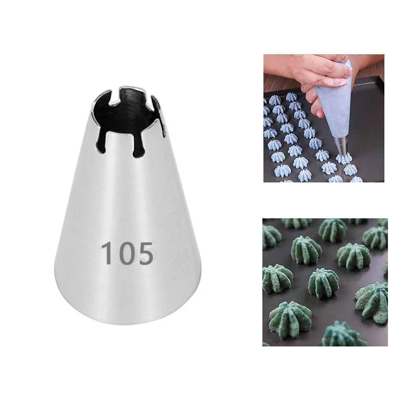 105-Virgin-Flower-Icing-Piping-Nozzle-Pastry-Nozzles-Cake-Decorating ...
