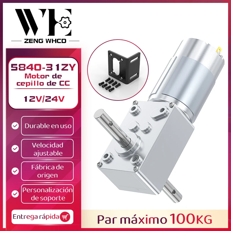 Motor-de-CC-cepillado-en-miniatura-eje-redondo-bidireccional-de-32MM ...