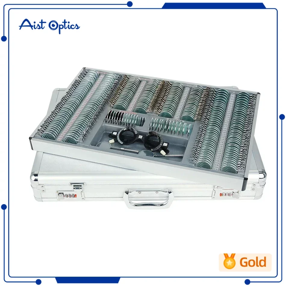 Optometry-Test-Optical-266-Pieces-Trial-Lens-Set-Metal-Rim-Aluminium ...