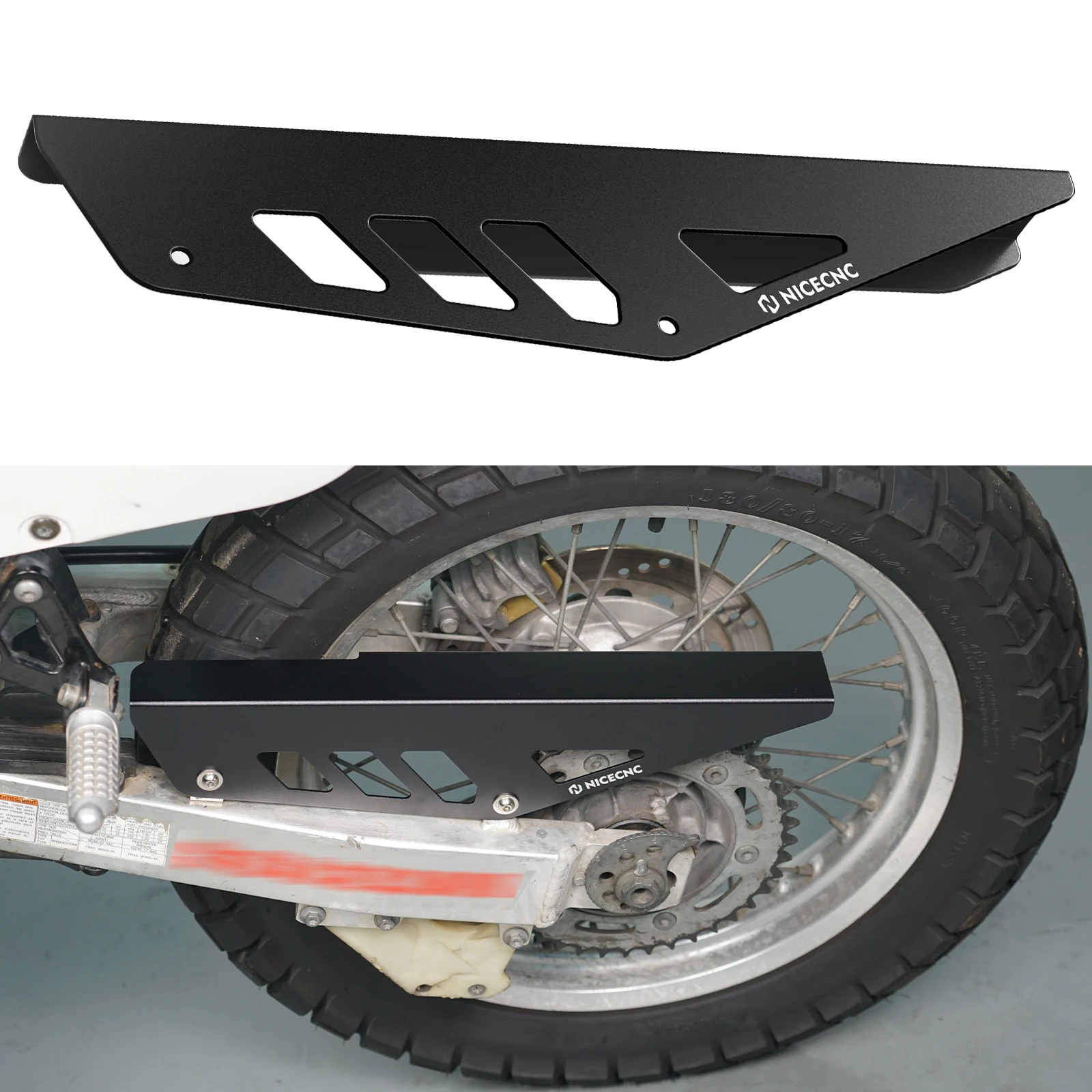 For Suzuki DR650 S SE Chain Protector Case Aluminum Chain Guard Cover ...