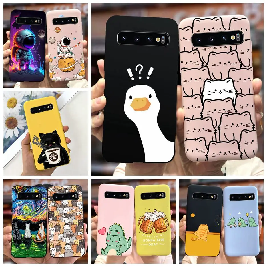 For-Samsung-Galaxy-S10-S10e-S10-Case-Cute-Fashion-Cartoon-Cover-Soft ...