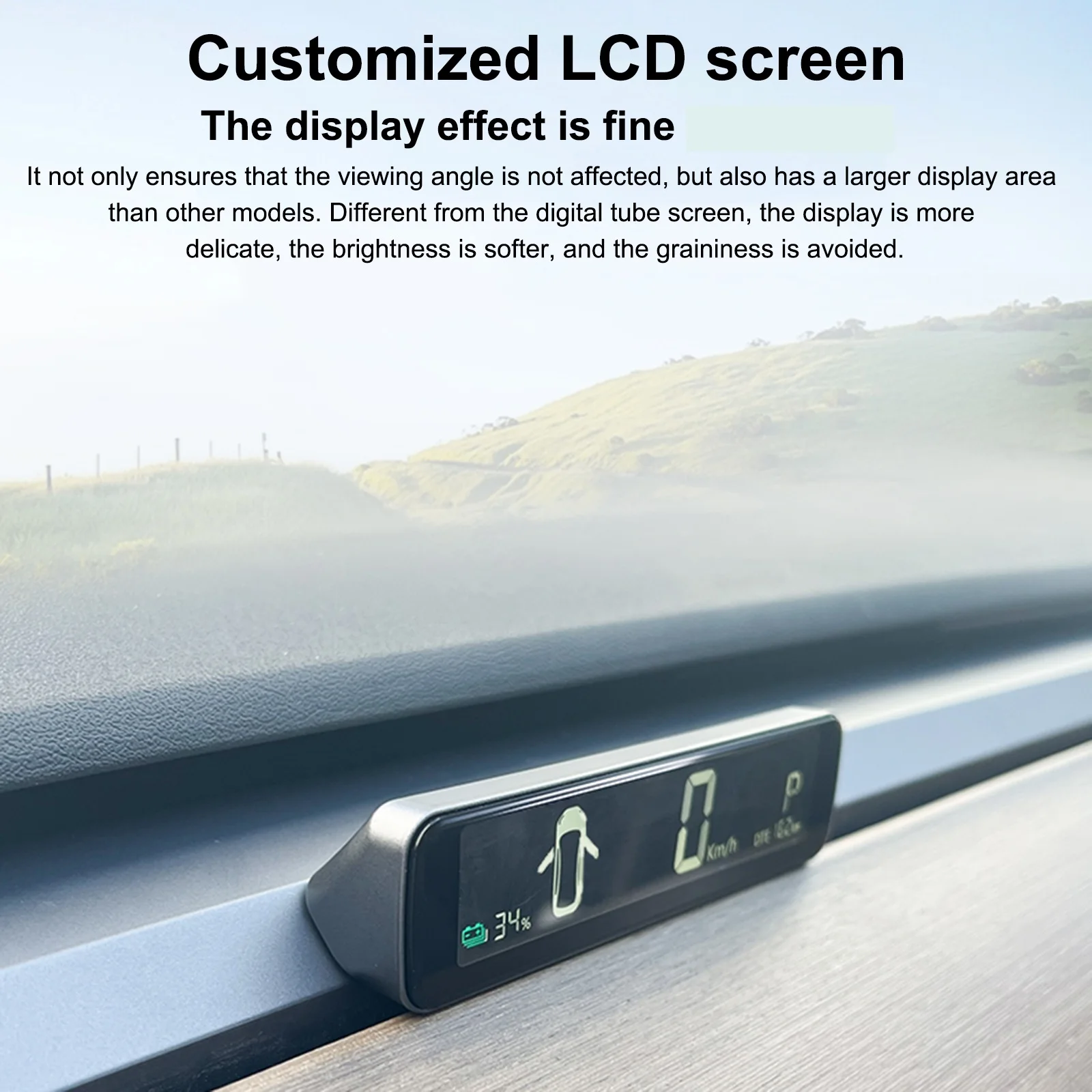 3.9" Car HUD Head Up Display Vehicle Mini Dashboard For Tesla Model 3 Y ...