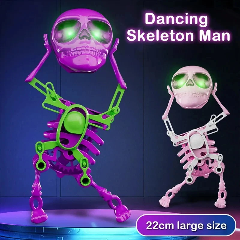 Kids-3D-Printing-Dancing-Light-Skeleton-Shaking-Head-Gears-Spring-Up ...