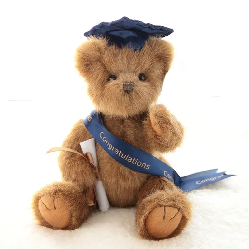 Dr. Bear Plush Toy Stuffed Teddy Bear Animal Toys with Joints can move ...