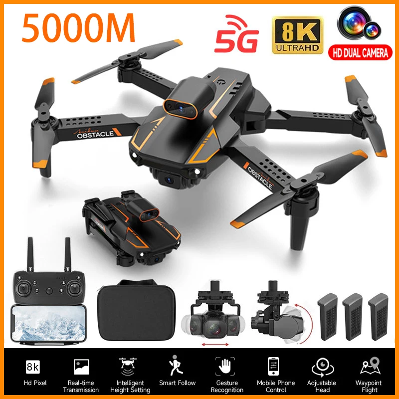 Dron profesional S91 8K 5G con GPS, dispositivo para evitar obstáculos ...