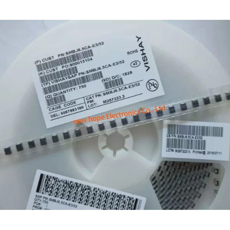 50PCS SMBJ6.5CA (P6KE6.5CA) DO 214AA Screen Printed AK for Patch ...