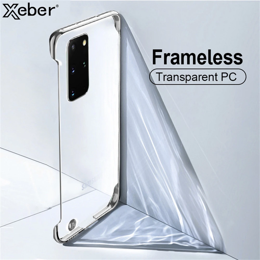 Shockproof Frameless Transparent Phone Case For Samsung Galaxy S22 S21 S20 Fe S10 S9 Plus Note ...