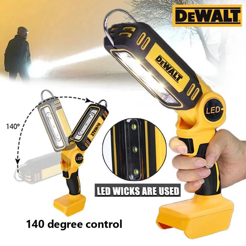 Dewalt-Outdoor-Lamp-LED-Work-Light-Portable-Electric-Torch-Flashlight ...