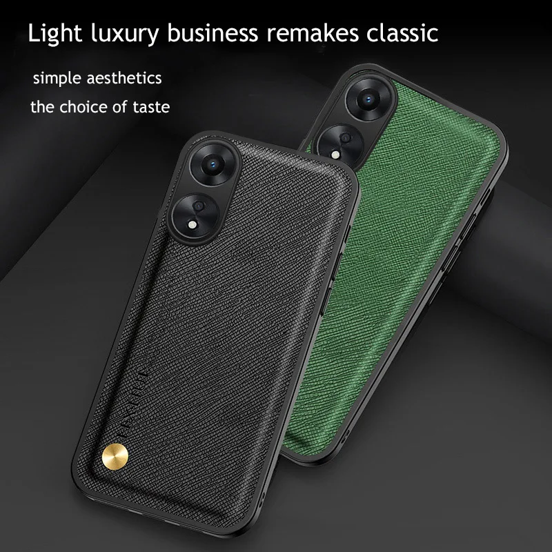 Simple-Leather-Case-For-OPPO-A1-A1X-A17-A17K-A36-A57-A58-A76-A78-A96 ...