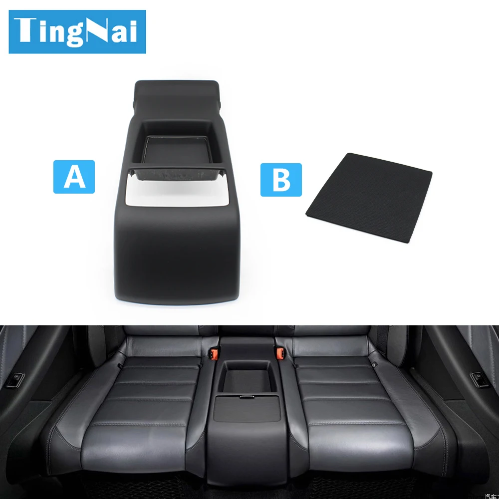 Car-Rear-Seat-Console-Cup-Holder-Folding-Backrest-Outer-Cover-For ...