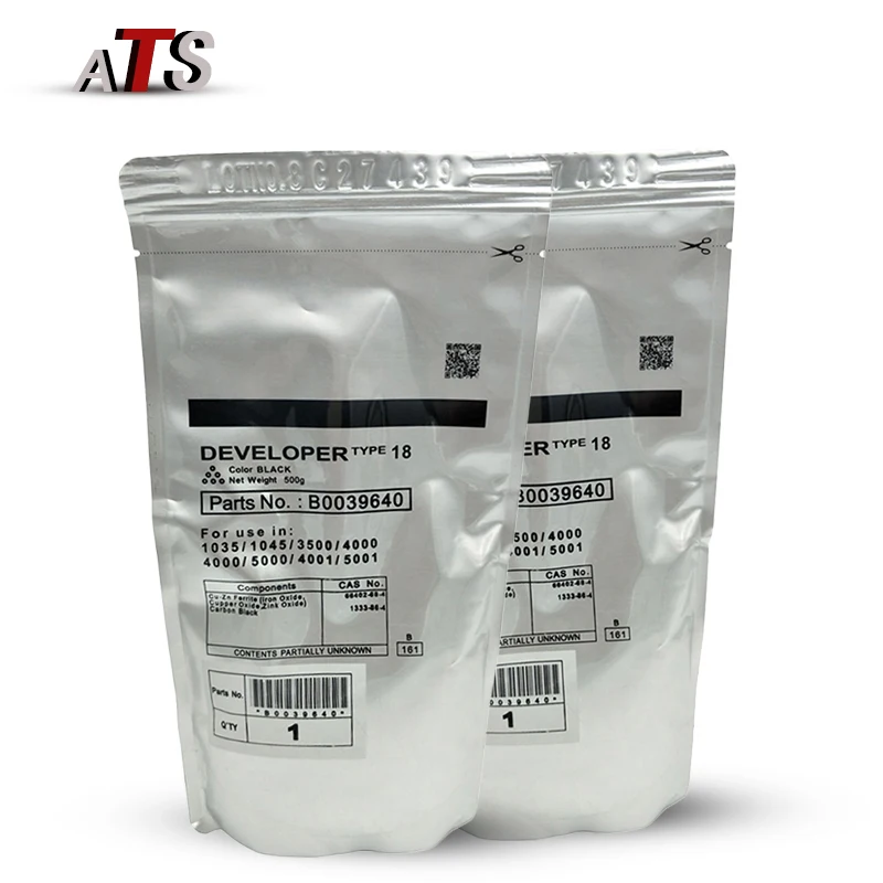 2PCS-500G-pc-Black-Developer-Powder-Type-18-for-Ricoh-Aficio-1035-1045 ...