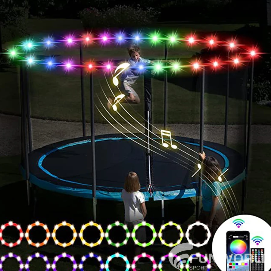 FUNWORLD-LED-Trampoline-Lights-Remote-Control-Rim-LED-Light-for ...