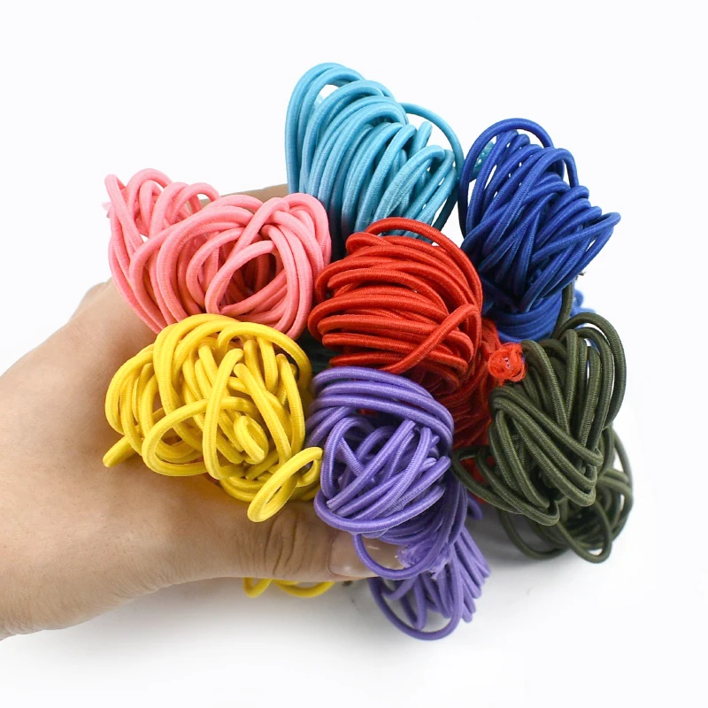 10-50M Meetee 2.5mm Round Elastics Rope Bungee Cords Colorful Elastic ...