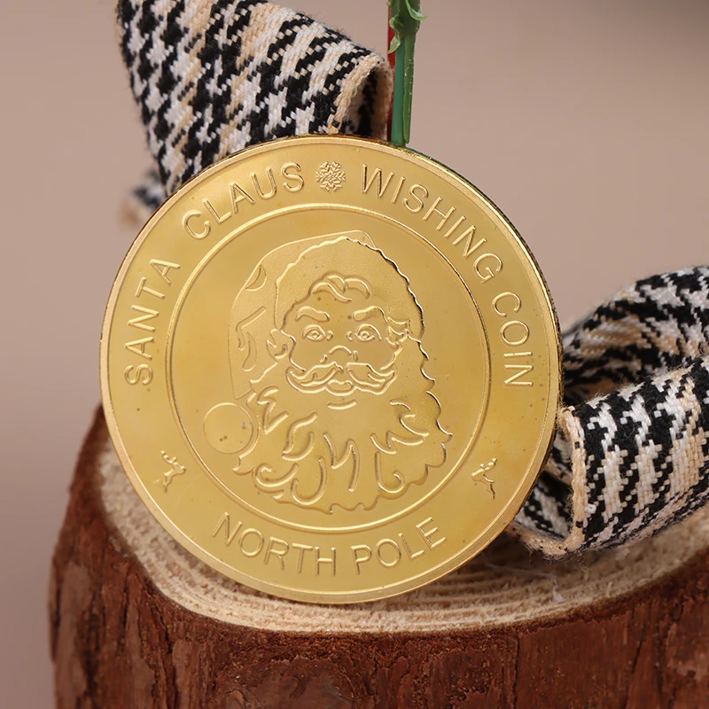 1Pc-Santa-Claus-Wishing-Coin-Souvenir-Gift-Merry-Christmas-Plated ...