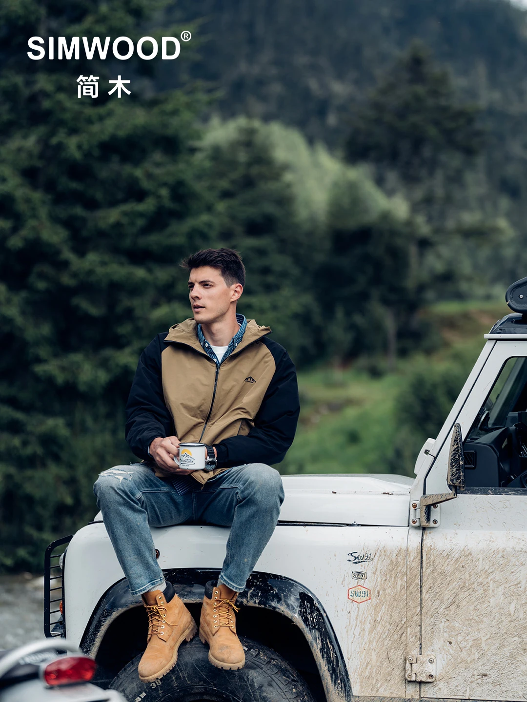 SIMWOOD-2023-Autumn-New-Contrast-Color-Water-Repellent-Jackets-Oversize-Windproof-Moutain ...