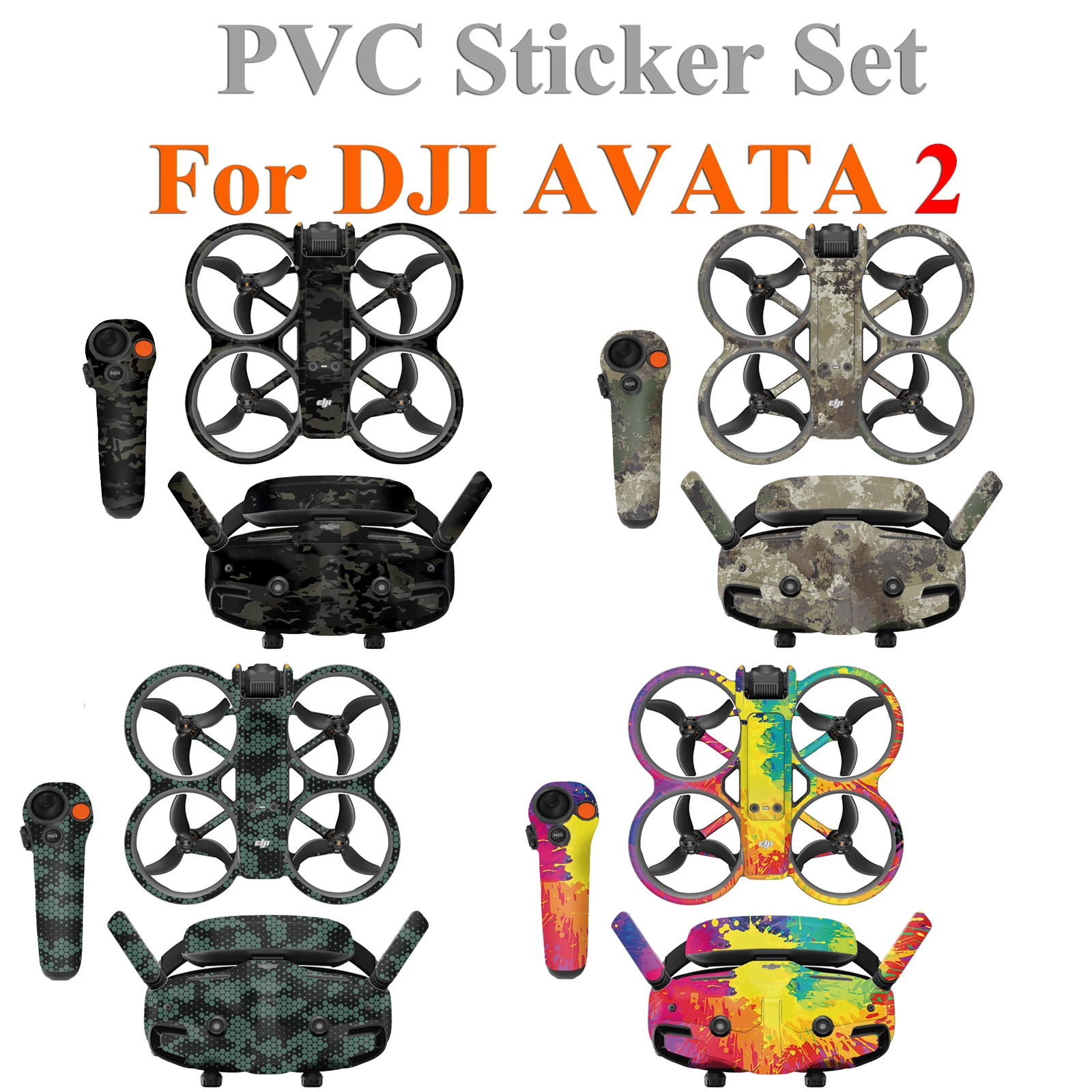Sticker-Set-For-DJI-Avata-2-Stickers-Cool-Skins-For-Goggles-3-Glasses ...