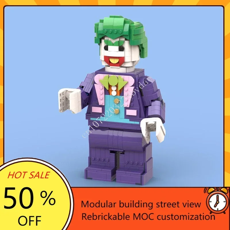 915PCS MOC Sculptures Series The Joker 6:1 Mega Figure Model Building ...