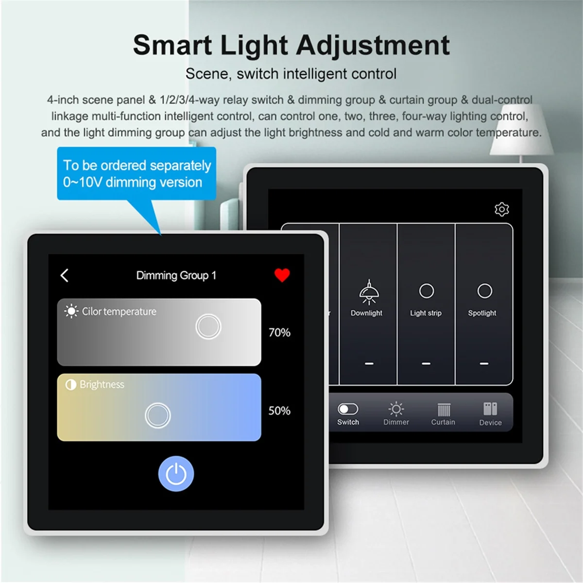 New Tuya T3E Pro Smart Control Panel Switch Touch Screen Panel Switch ...