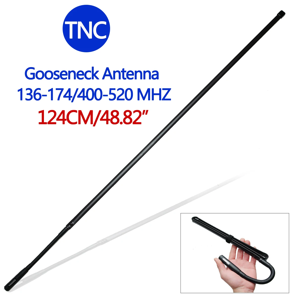 ABBREE-TNC-Dual-Band-144-430Mhz-Gooseneck-Foldable-CS-Tactical-Antenna ...