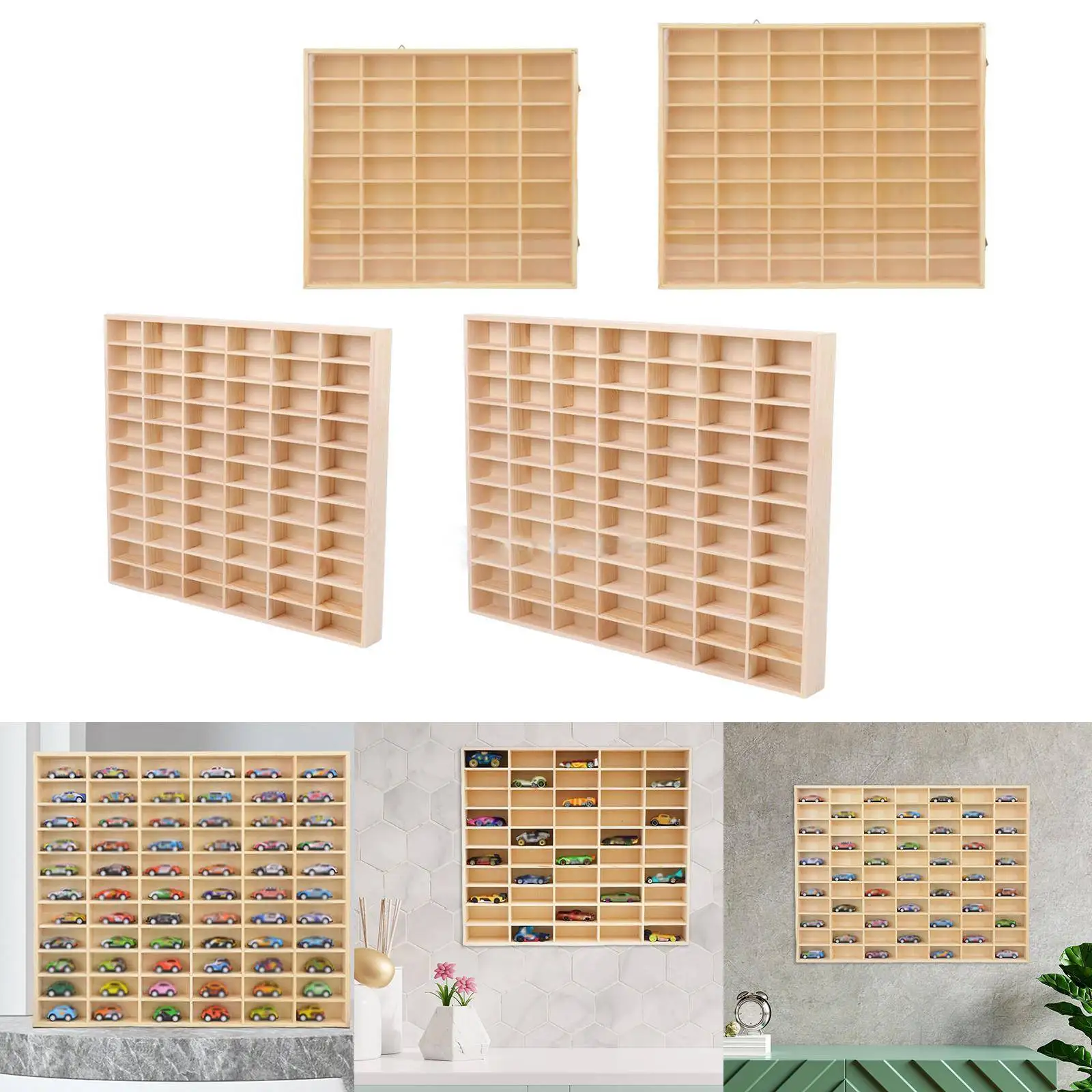 Wooden-Multi-grid-Box-Car-Storage-Display-Box-Hand-held-Storage-Box ...