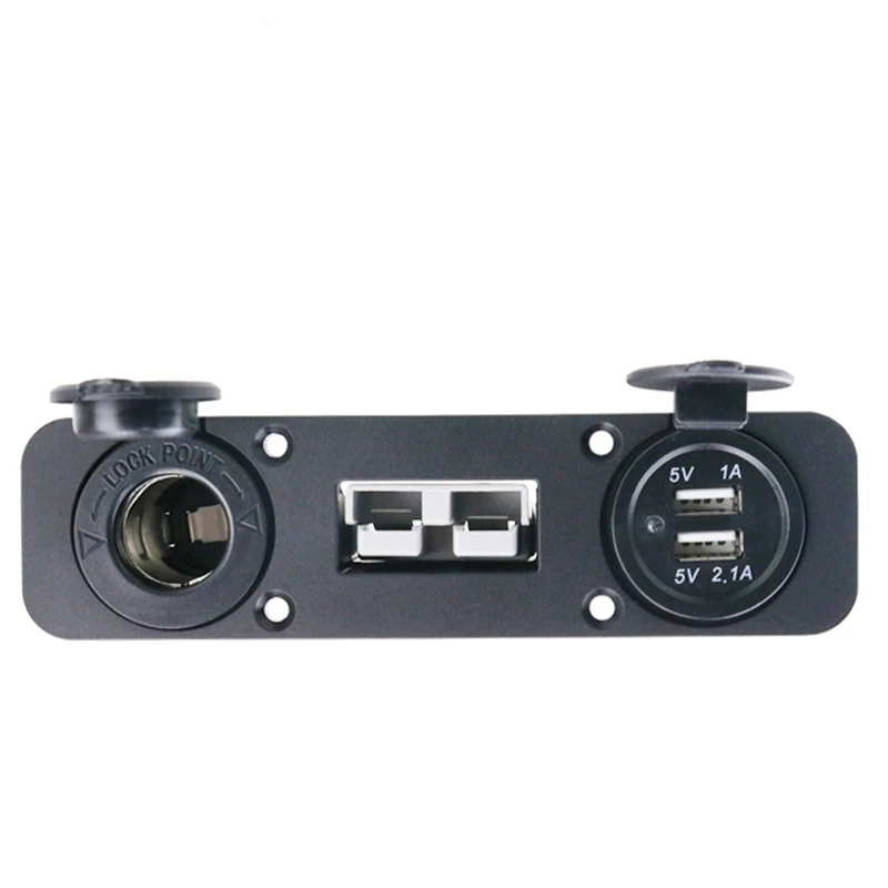 12V-24V-Automobile-Anderson-Plug-Socket-3-1A-Dual-USB-Car-Charger ...