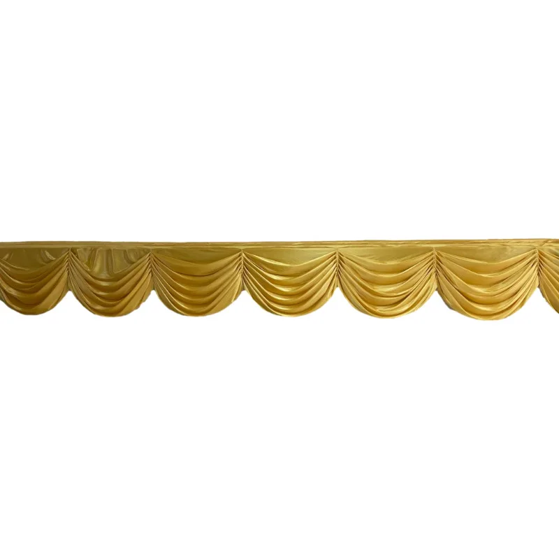 2M-3-Swags-Gold-Wedding-Backdop-Drapery-Swags-Small-Valance-Table-Skirt ...