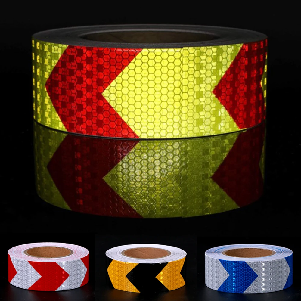 5cmx10m-Roll-Car-Arrow-Reflective-Tape-Decoration-Stickers-Car-Warning ...