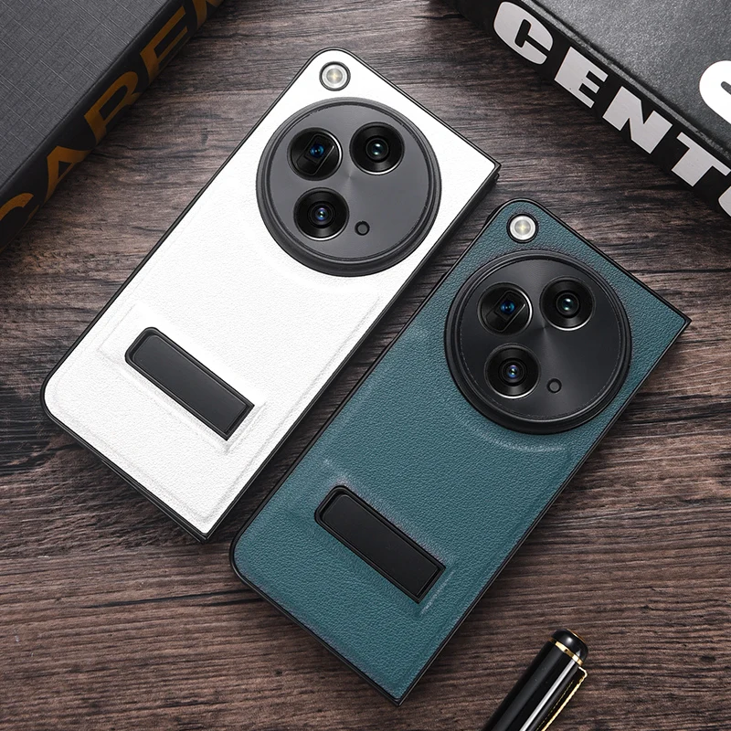 for-OnePlus-Open-Case-Luxury-Leather-Ultra-thin-Bracket-Stand-Holder ...