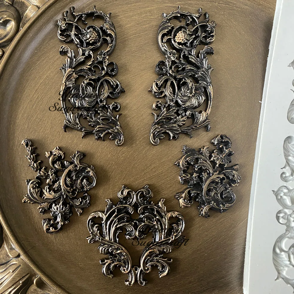 Relief-Silicone-Epoxy-Resin-Plaster-Mould-cake-mold-fondant-molds-cake ...