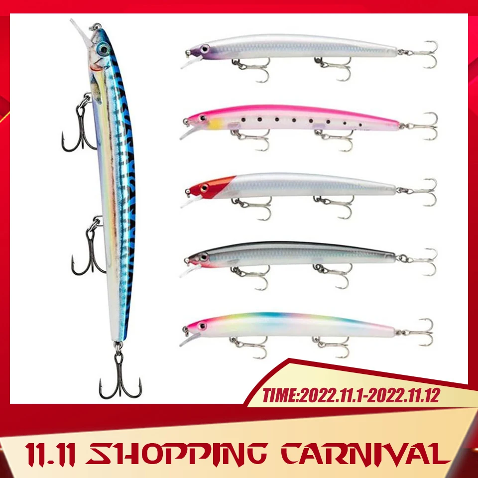 13cm 15g Multi-colors Floating Bionic Minnow Lure Artificial Bait Hard ...