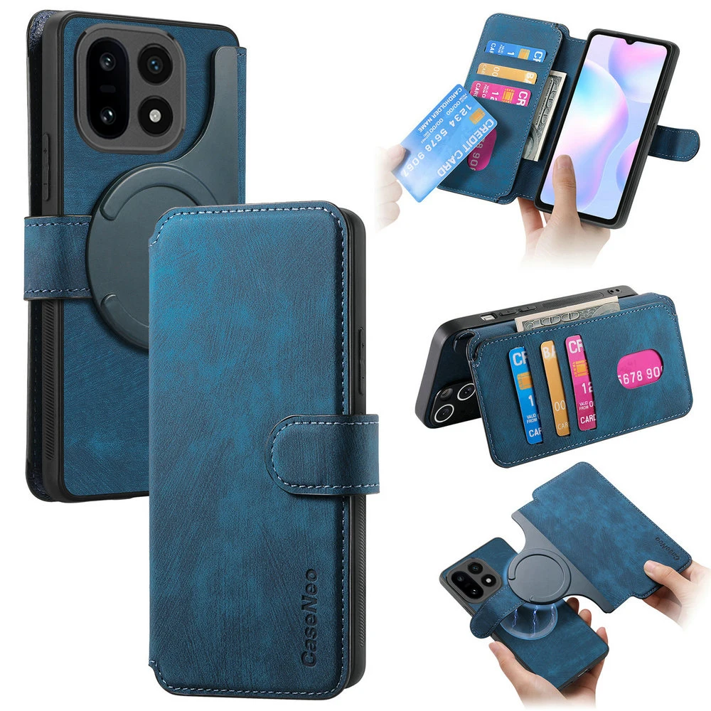 Luxury Case 2In1 Detachable Leather Funda for OnePlus 15 5G Flip Cover ...