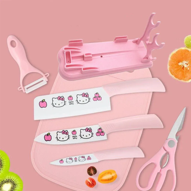 Sanrio-Ol-Kitty-Imprimir-Faca-de-cozinha-T-bua-de-cortar-faca-de-frutas ...