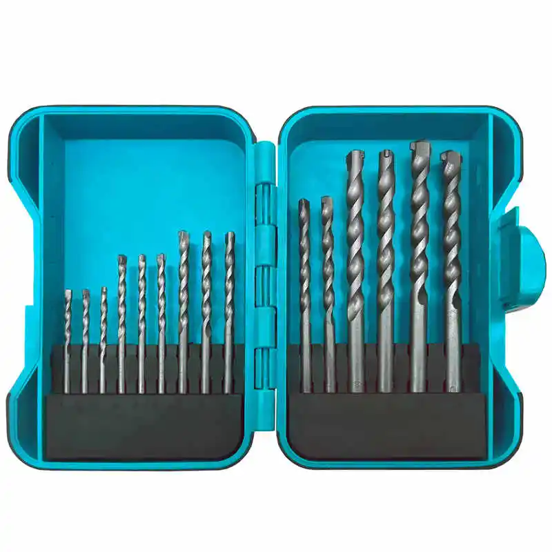 15Pcs 3-10mm Carbide Tip Masonry Drill Bit Set for Concrete Brick Tile ...