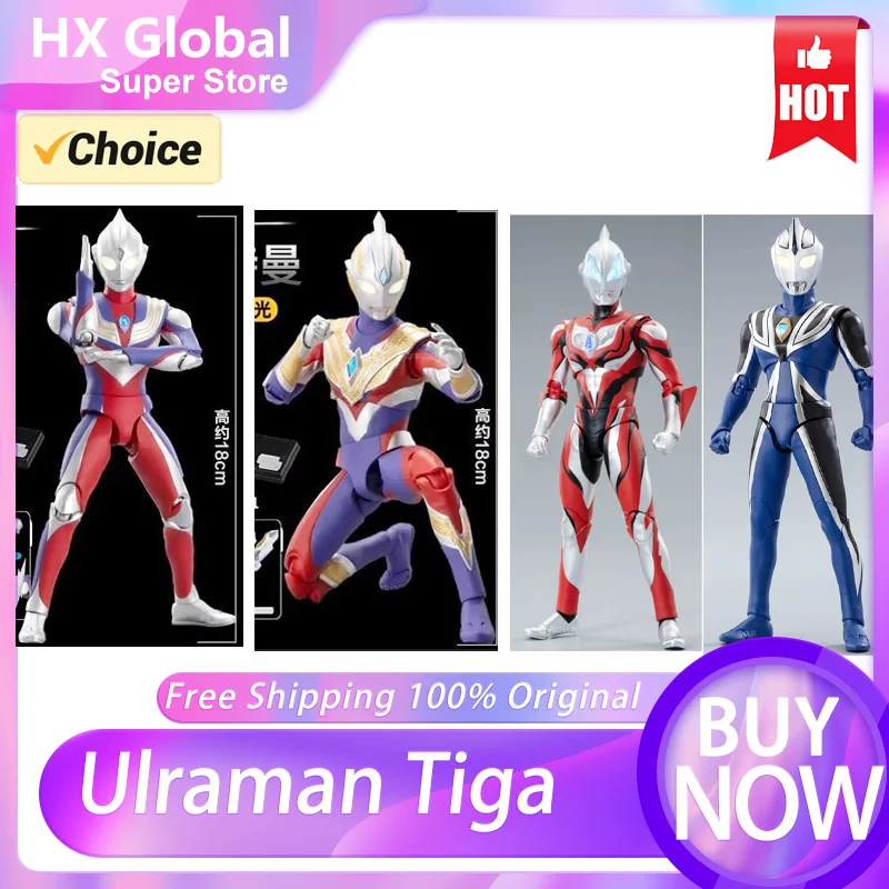 Zd-Toy-Authentic-Motorized-Ultraman-Tiga-Action-Figure-Tellika-Jed ...