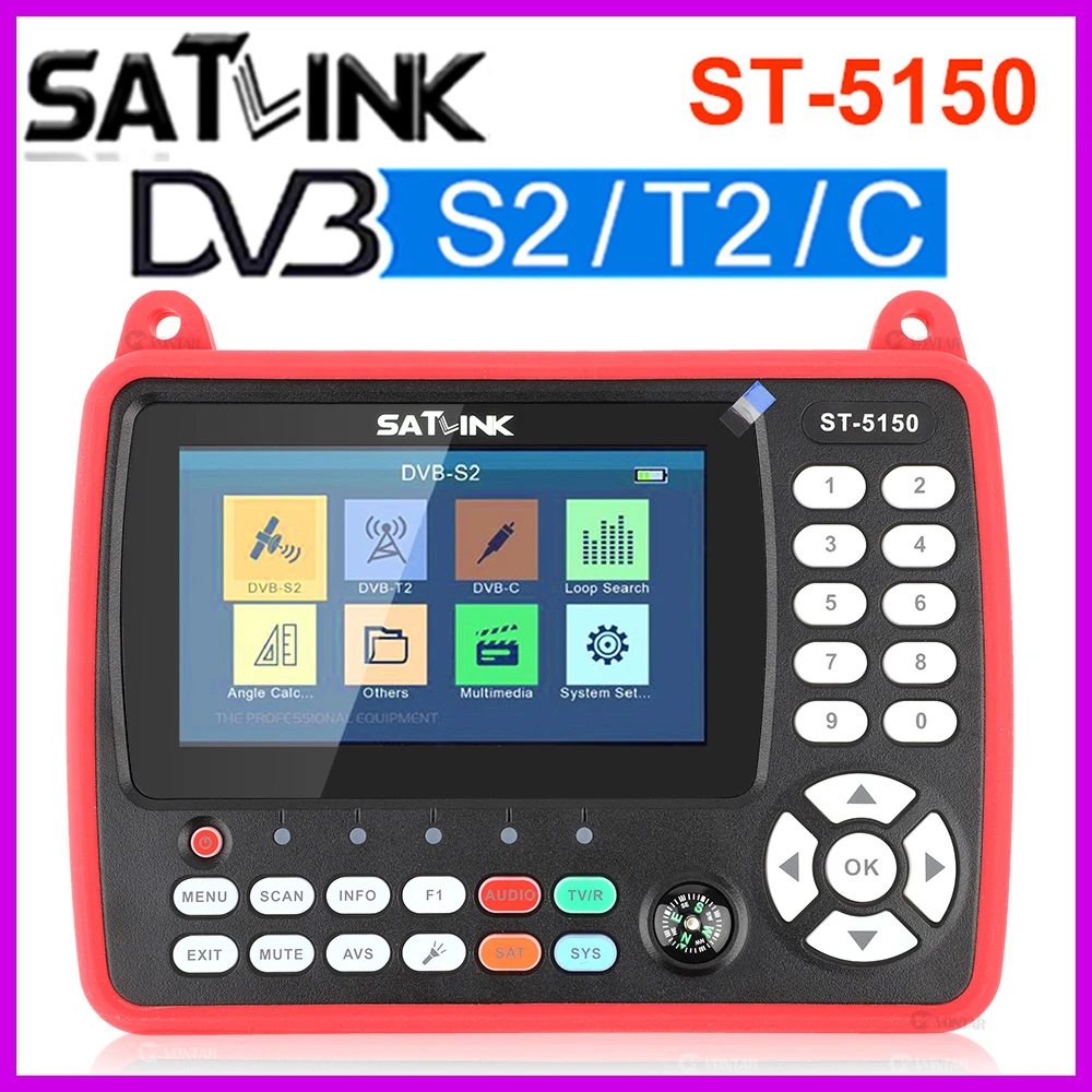 Original Satlink ST 5150 Satellite Finder Sat DVB S2 DVB T2 DVB C HD ...