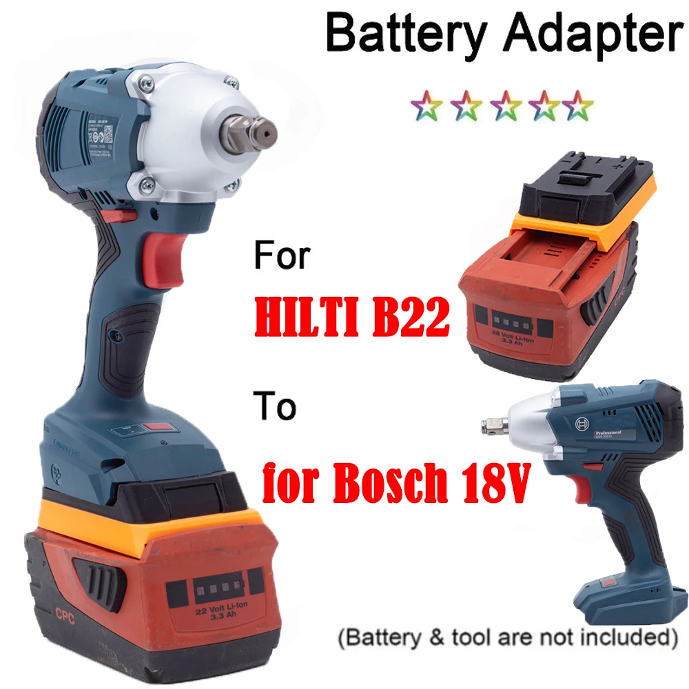 Battery-Convert-Adapter-for-HILTI-22V-B22-Volt-CPC-Lithium-Battery-to ...
