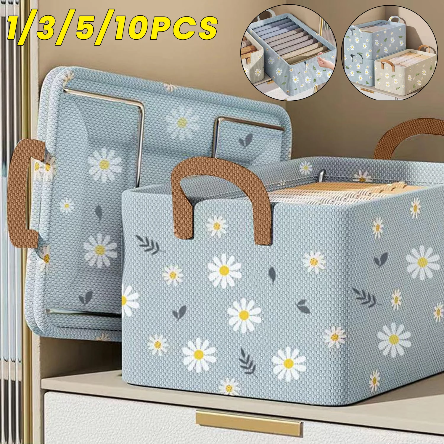 Organizador-de-ropa-plegable-caj-n-armario-contenedor-de-clasificaci-n ...