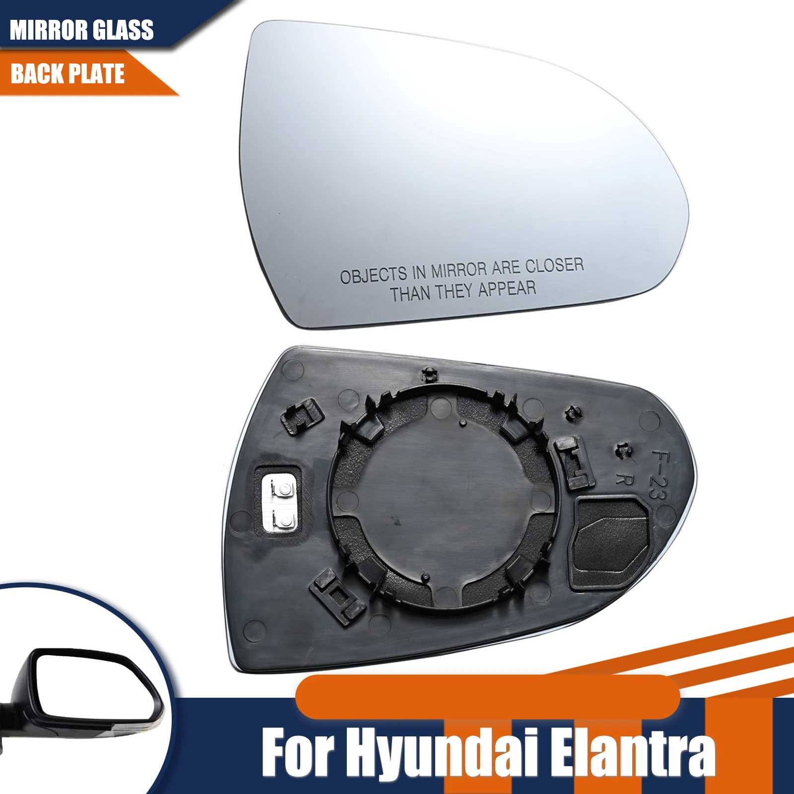 For Hyundai Elantra 2017-2020 Driver And Passenger Side Rearview Mirror ...