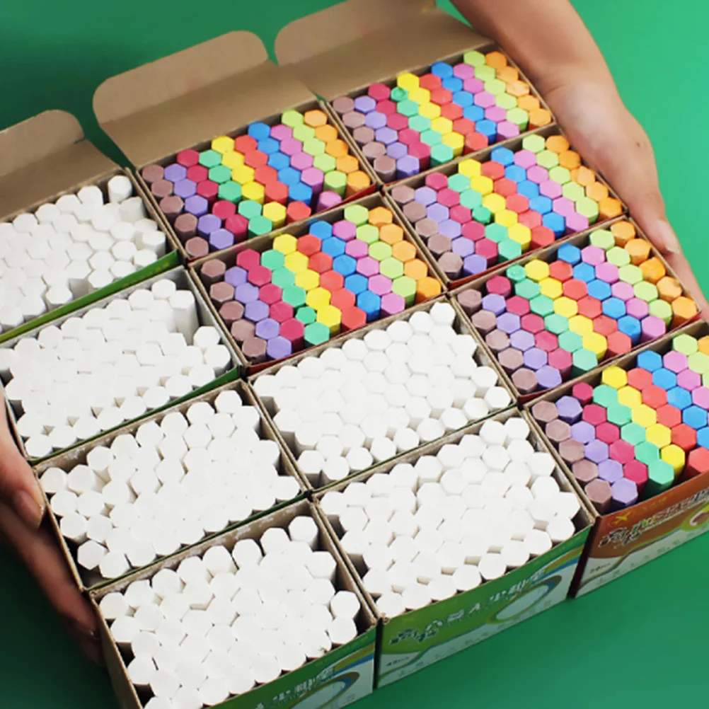3-Boxes-Outdoor-Chalk-for-Kids-Hex-Dust-free-Colorful-Portable-Chalks ...