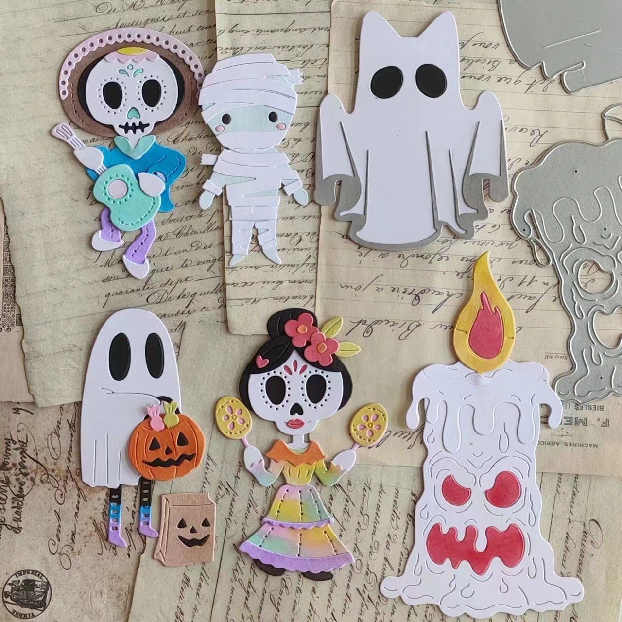 1PC-Skeleton-Man-Ghost-Halloween-Metal-Cutting-Dies-Scrapbooking-For ...