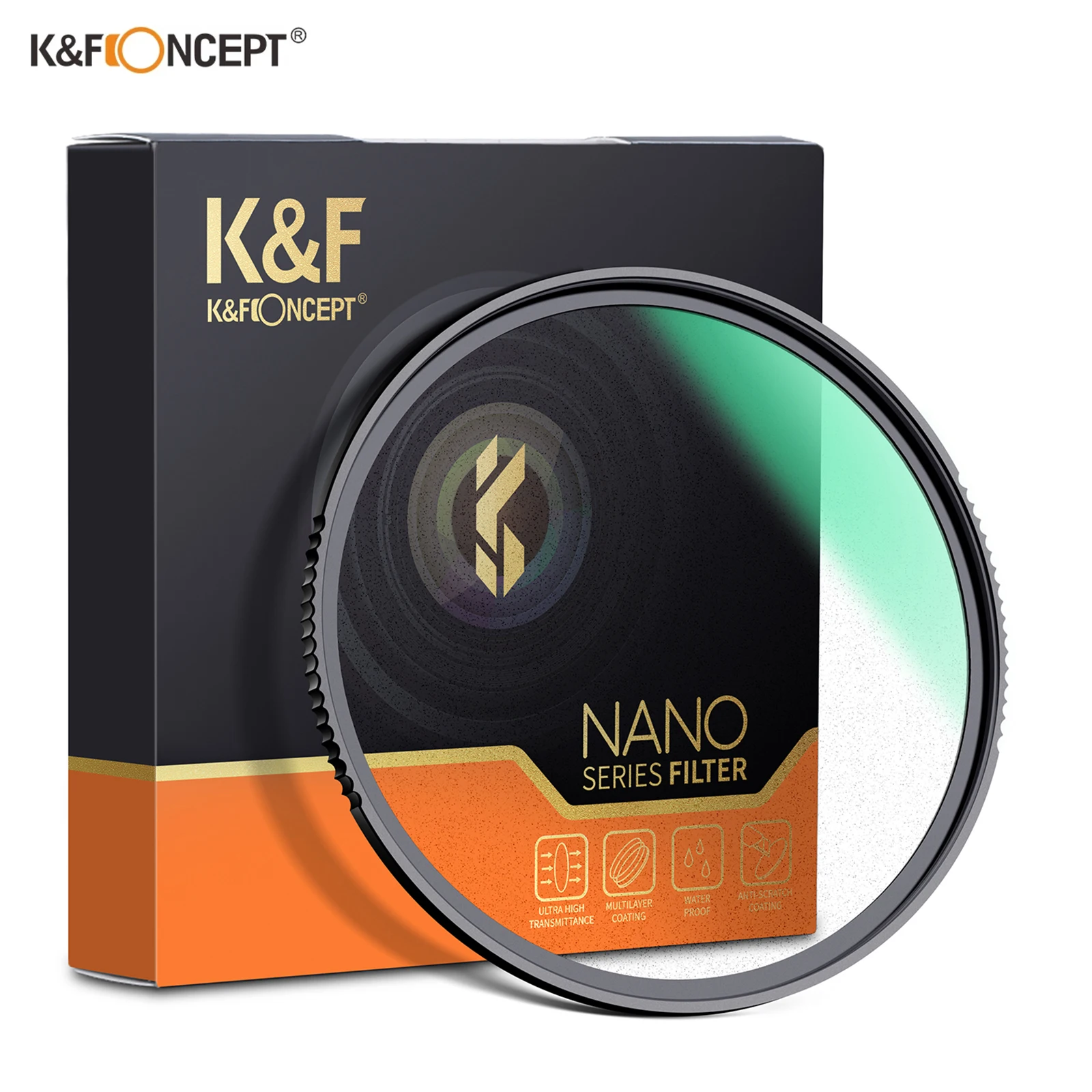 K&F Concept Black Mist Diffusion 1/4 Lens Filter Special Effects Shoot Video Like Movies 37mm ...