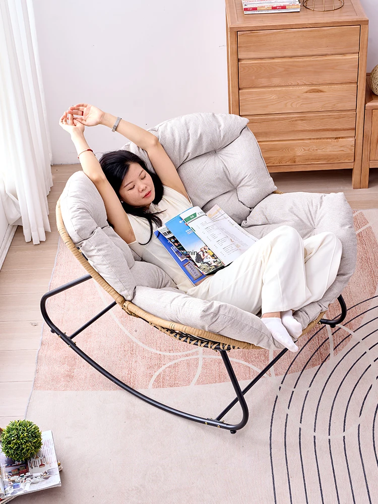 Home-casual-simple-modern-rattan-rocking-chair-adult-reclining-chair ...